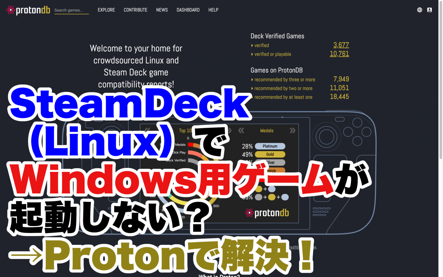 SteamDeckでゲームが起動できない方朗報！LinuxでWindows用Steamゲームを起動する方法 - ローグライク狂の日常